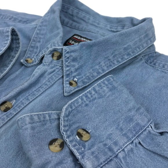 Donald J. Trump | Shirts | Vintage Donald Trump Plaza Denim Style Shirt ...